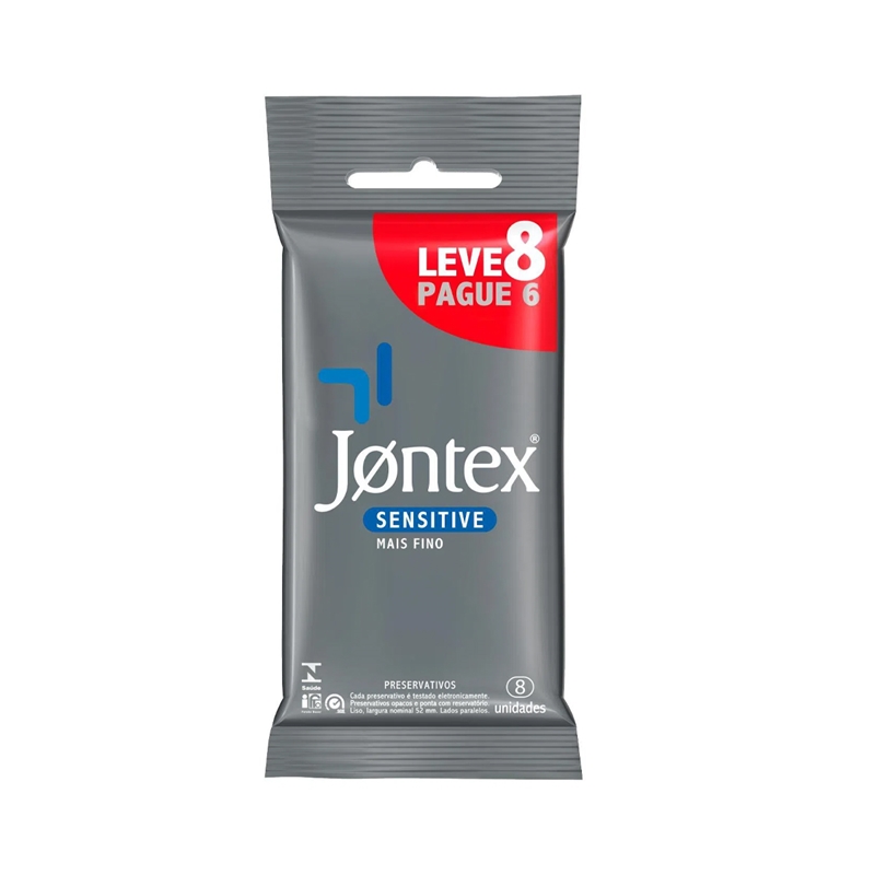 Preservativo Jontex Sensitive com 8 unidades - Farmácias Unipreço