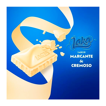 Chocolate Branco Laka Lacta Com 165g