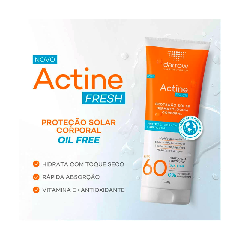 Protetor Solar Corporal Actine Fresh Fps60 Com 150g