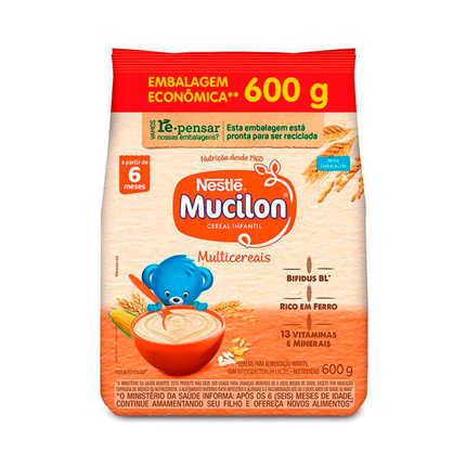Mucilon MultiCereais Com 600g