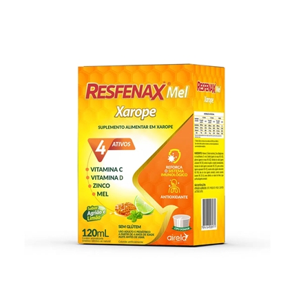 Resfenax Mel Xarope Sabor Agrião e Limão 120ml