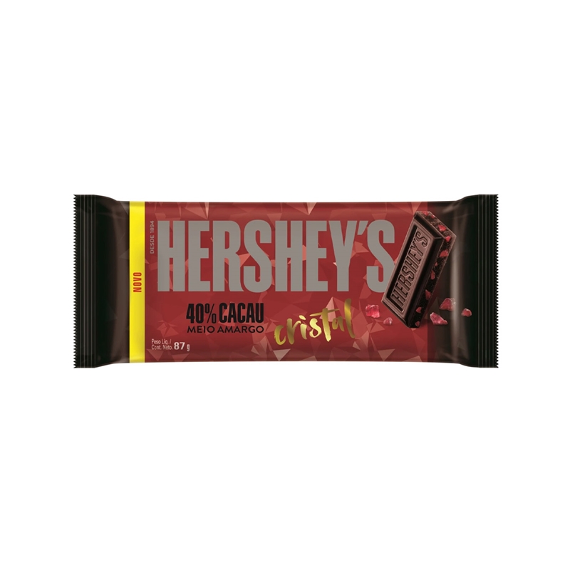 CHOCOLATE BARRA HERSHEY S MEIO AMARGO CRISTAL 87G