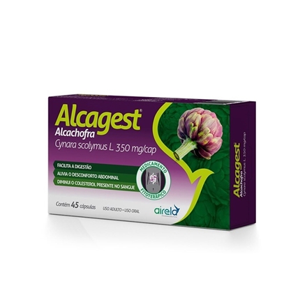 Alcagest 350mg com 45 cápsulas