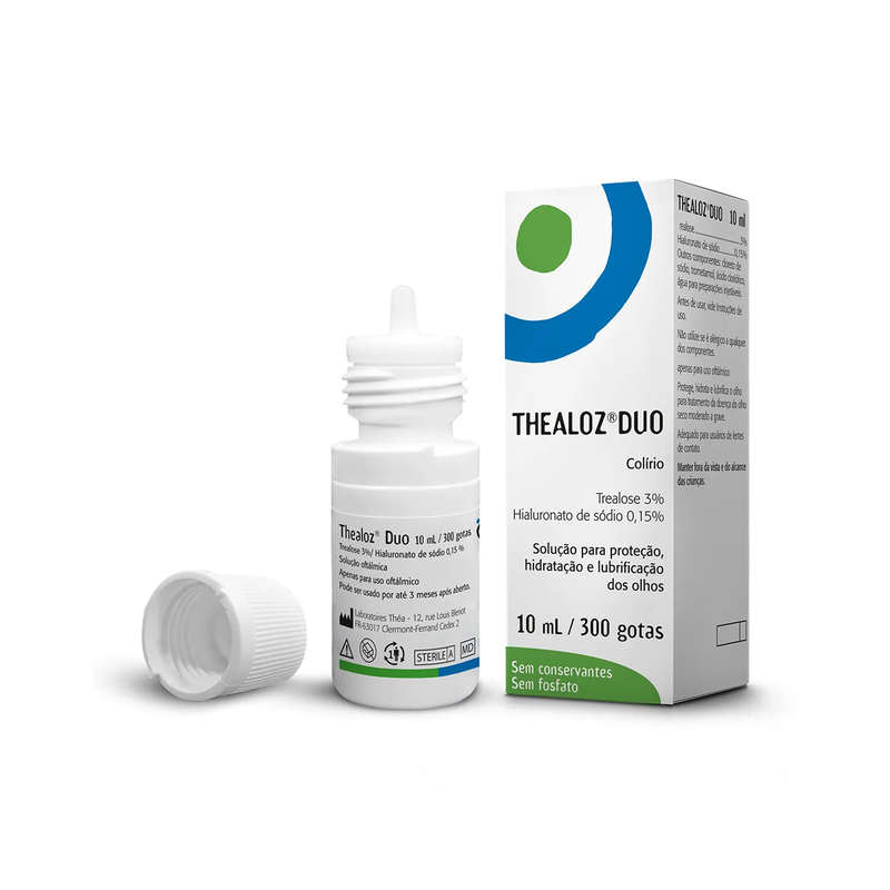 Thealoz Duo Trealose 3g + Hialuronato de Sódio 0,15g Frasco 10ml