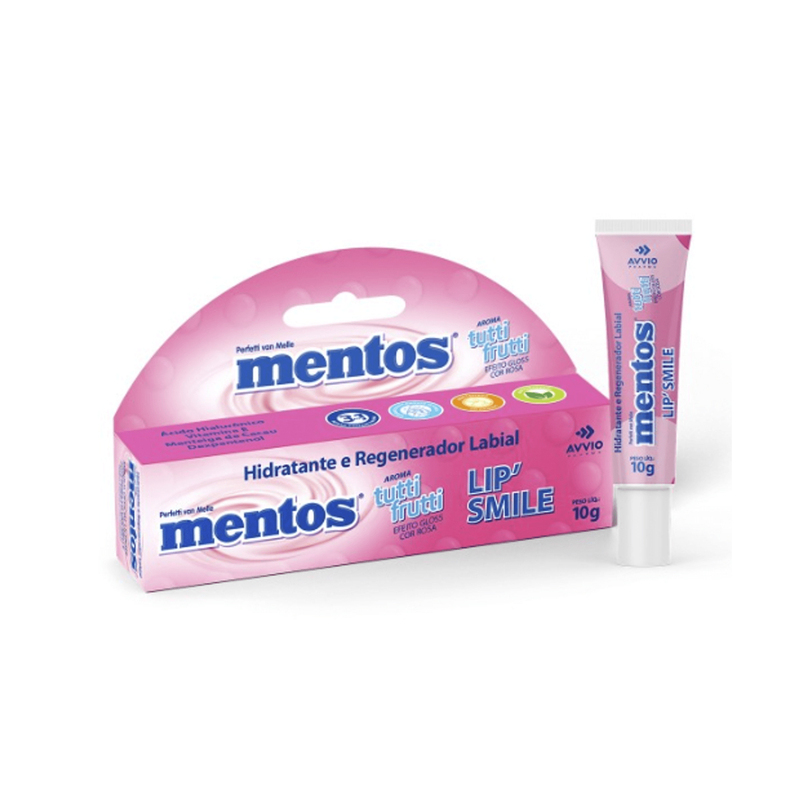Hidratante Labial Lipsmile Mentos Tutti Frutti Pink 10g
