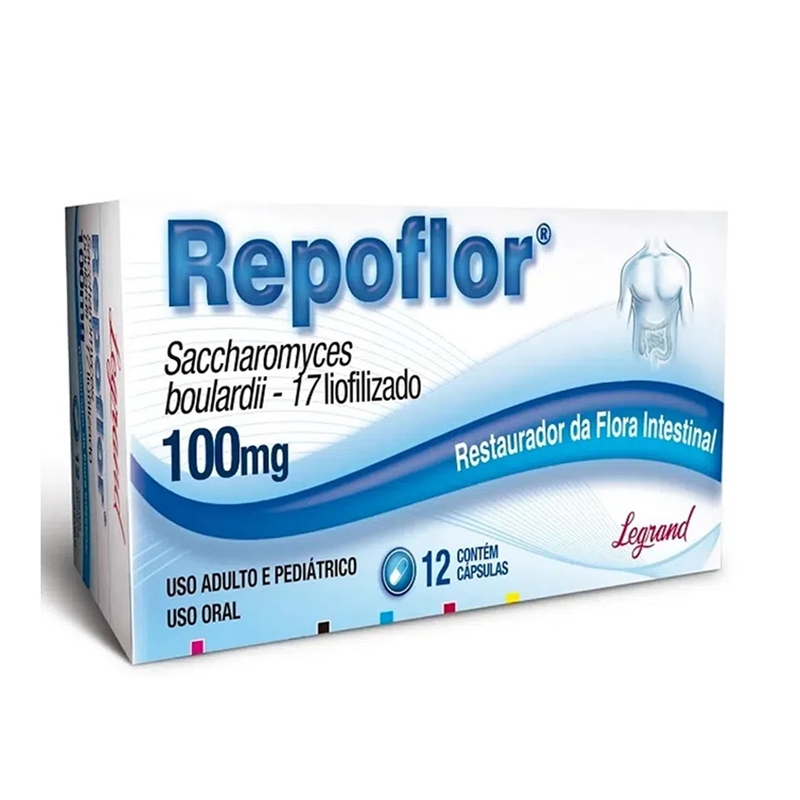 Repoflor 100mg Legrand com 12 Cápsulas - Farmácias Unipreço