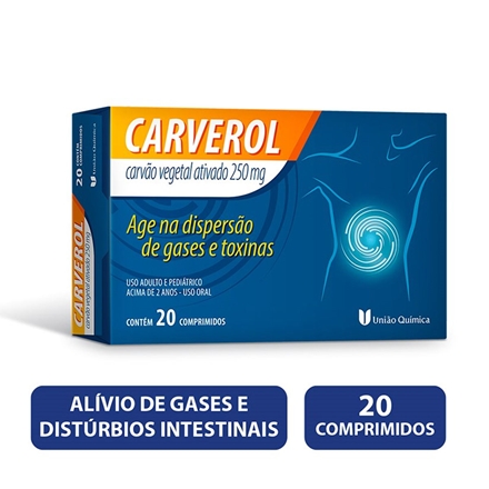 Carverol 250mg com 20 comprimidos | Farmácias Unipreço
