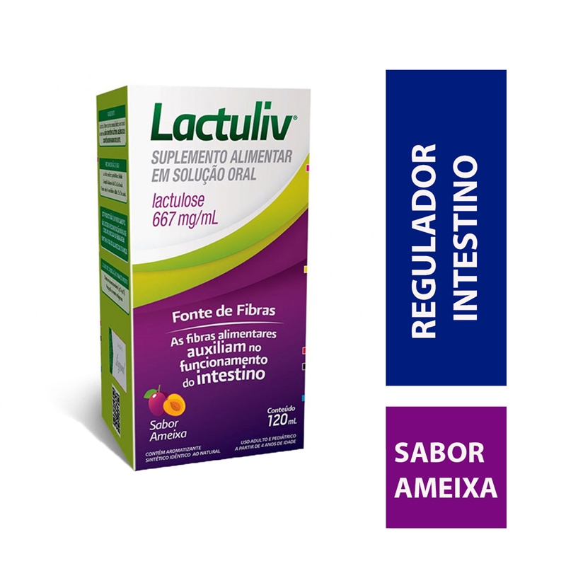 Lactuliv 667Mg Xarope Frasco Com Sabor Ameixa 120ml - Farmácias ...