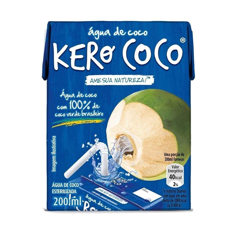 AGUA DE COCO KERO COCO 200ML - Agua De Coco Kero Coco 200Ml - KERO COCO