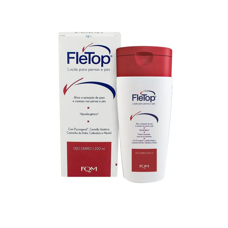 Fletop Loção Hidratante Para Pernas e Pés 200ml | Farmácias Unipreço
