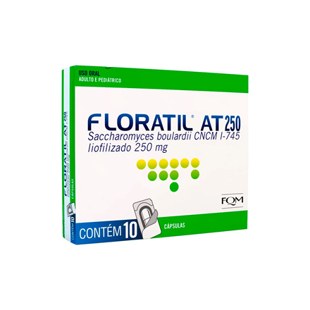 FLORATIL AT 250MG 10 CAPSULAS