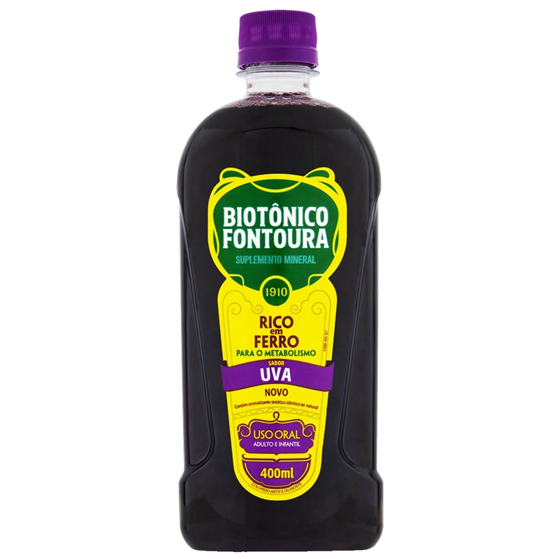 Biotônico Fontoura Uva com 400ml - Farmácias Unipreço