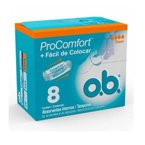 ABSORVENTE OB PRO CONFORT MINI COM 8 UNIDADES
