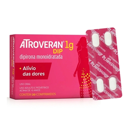 Atroveran Dip 1g com 20 Comprimidos - Farmácias Unipreço
