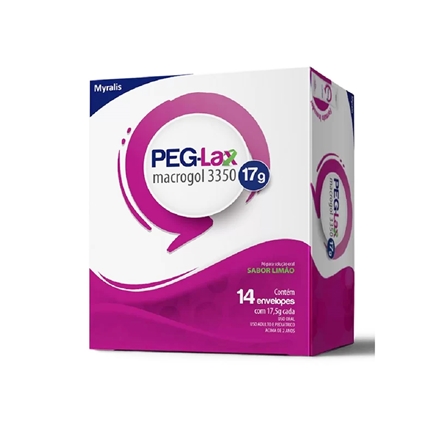 Peg-Lax 14 Envelopes 17,5g cada Sabor Limão | Farmácias Unipreço