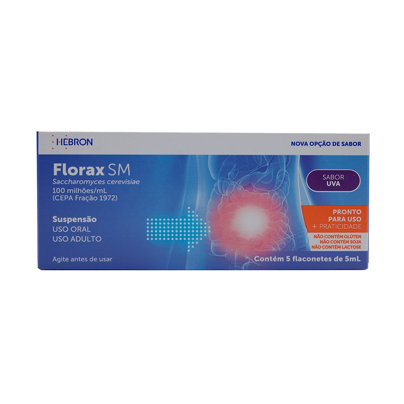 Florax SM Adulto Sabor Uva Com 5 Flaconetes De 5ml