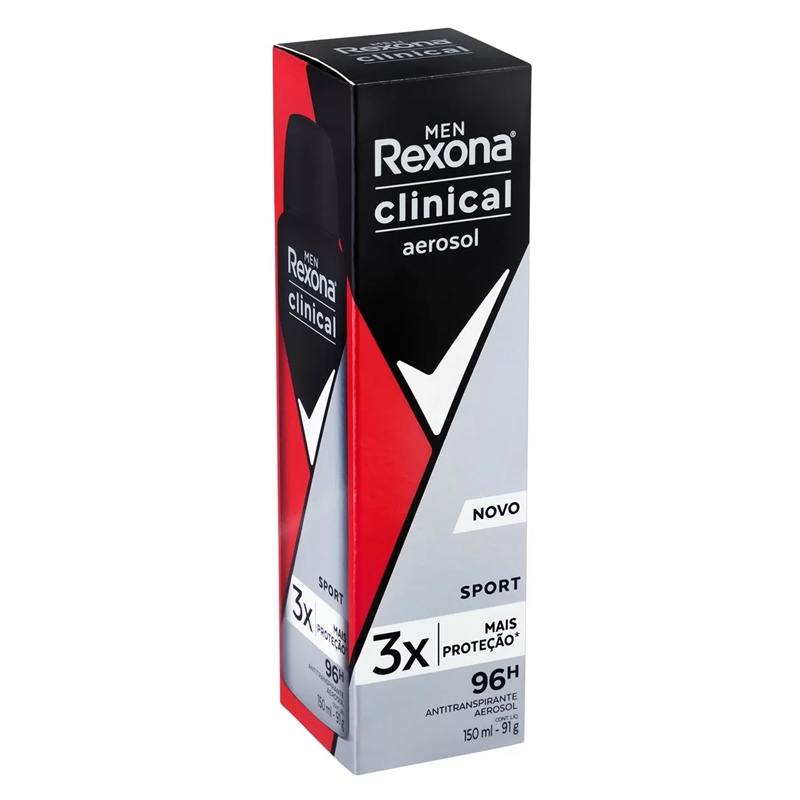 Desodorante Rexona Clinical Men Sport Aerosol 150ml