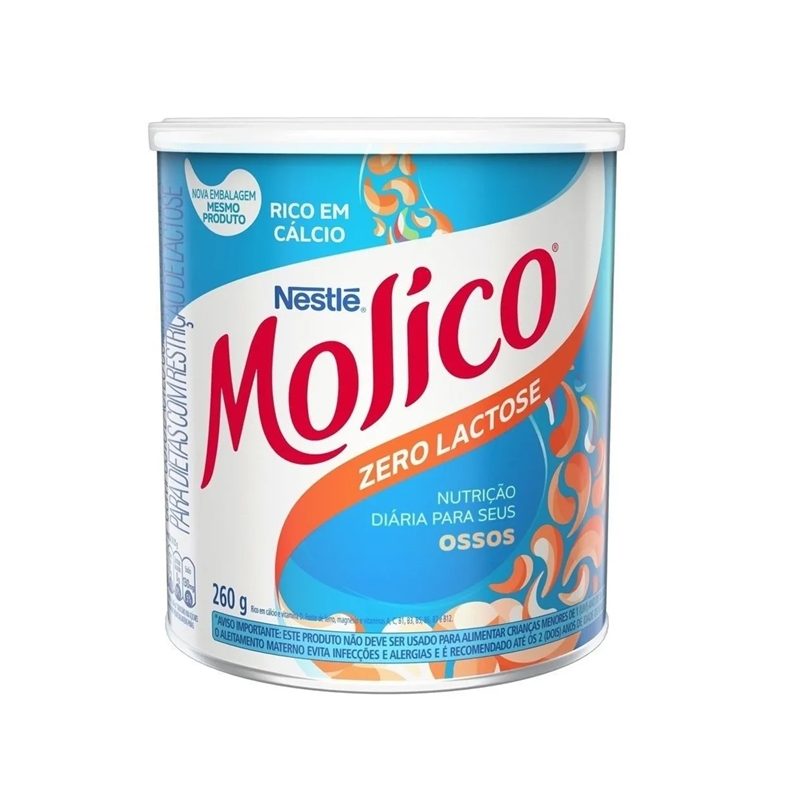 LEITE MOLICO ZERO LACTOSE 260GR - LEITE MOLICO ZERO LACTOSE 260GR - MOLICO
