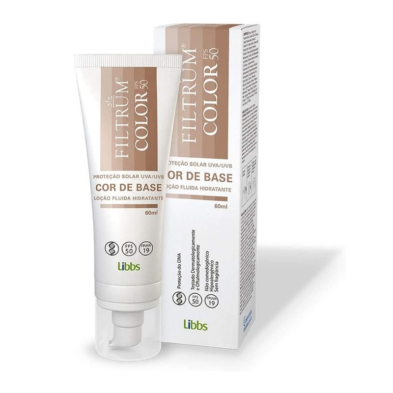 Protetor Solar Filtrum Color Cor de Base FPS 50 com 60ml - Farmácias ...