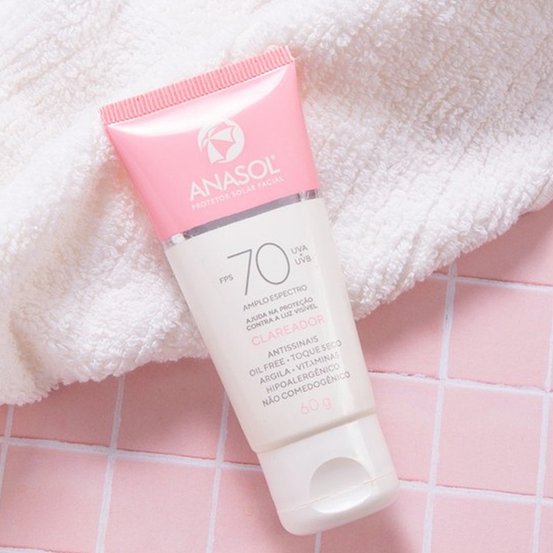Protetor Solar Facial Anasol Clareador FPS 70 com 60g - Farmácias Unipreço